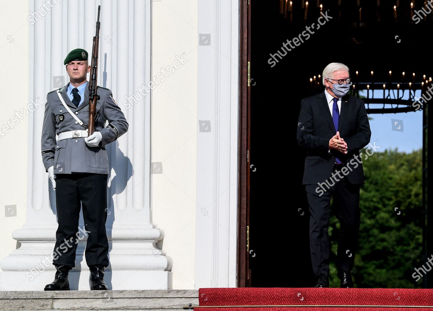 German President Frankwalter Steinmeier R Arrives Editorial Stock Photo ...