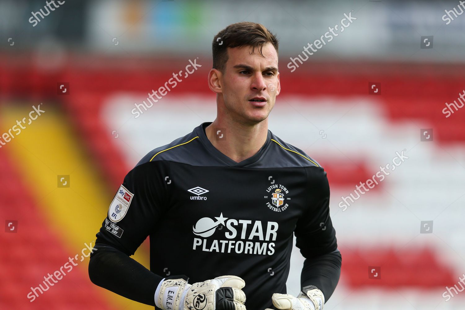 Luton Town Goalkeeper Simon Sluga 12 Editorial Stock Photo - Stock ...
