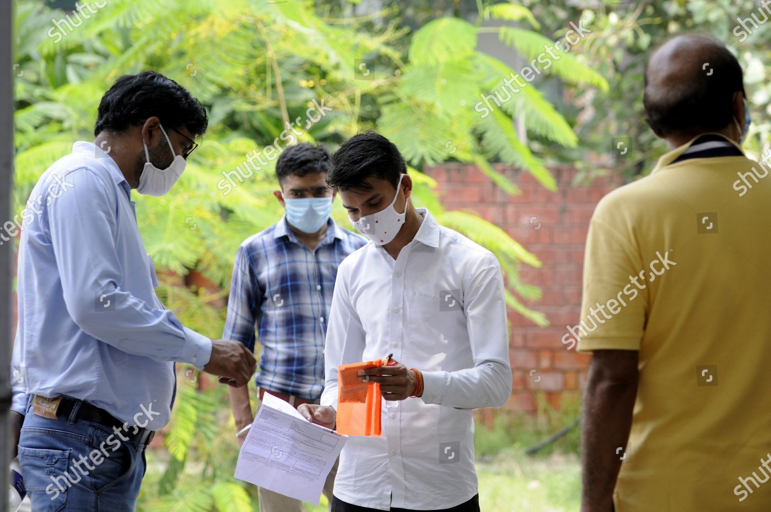 Exam Official Checks Candidate Exam Centre Editorial Stock Photo ...