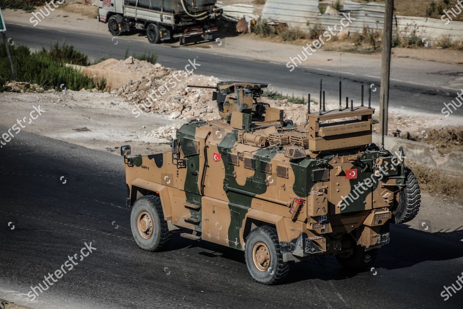 Turkish Vehicle Military Patrol On M4 Editorial Stock Photo - Stock ...