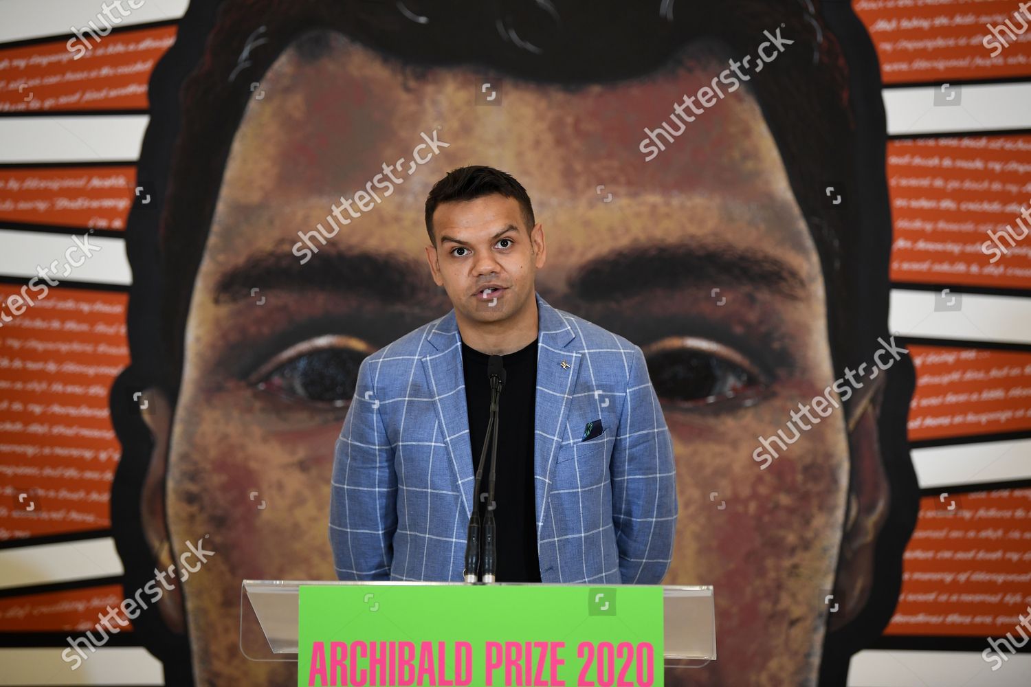 Australian Actor Meyne Wyatt Speaks Media Editorial Stock Photo - Stock ...