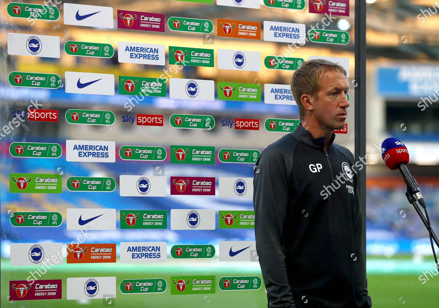 GRAHAM POTTER MANAGER BRIGHTON INTERVIEWED BEFORE Editorial Stock Photo ...