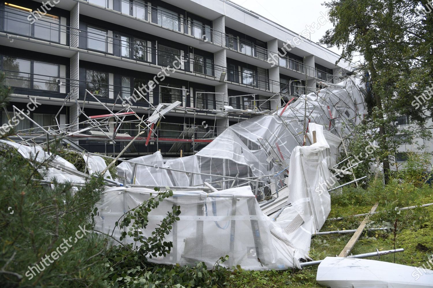 Damage Caused By Storm Aila Contruction Editorial Stock Photo - Stock ...