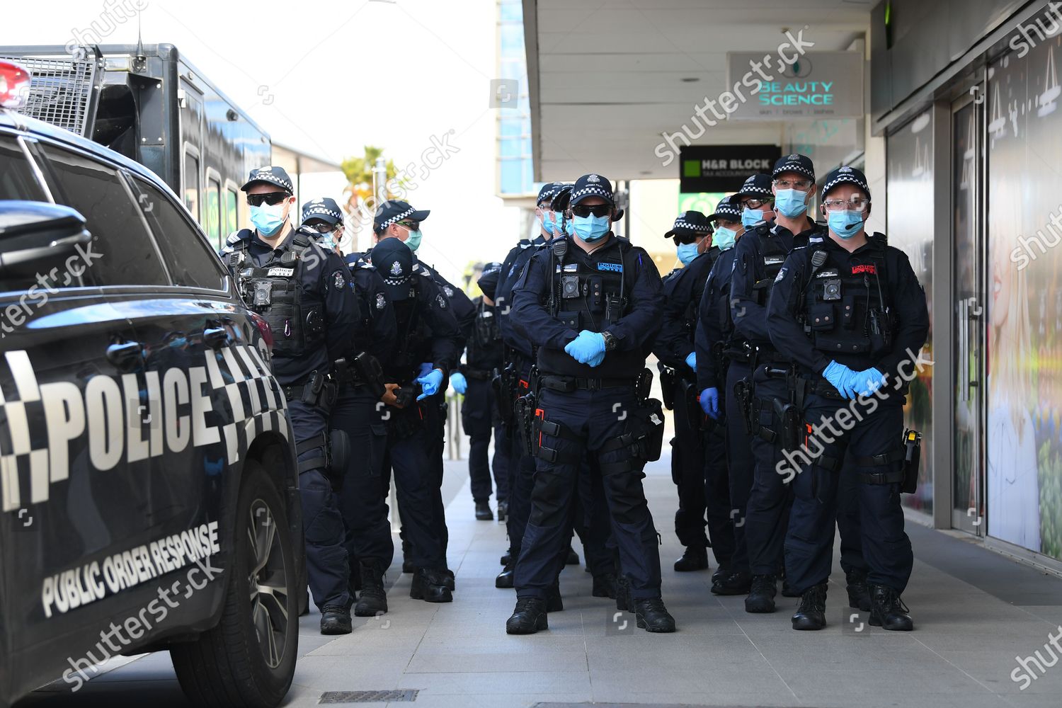 Victoria Police Stand Outside Chadstone Shopping Editorial Stock Photo ...