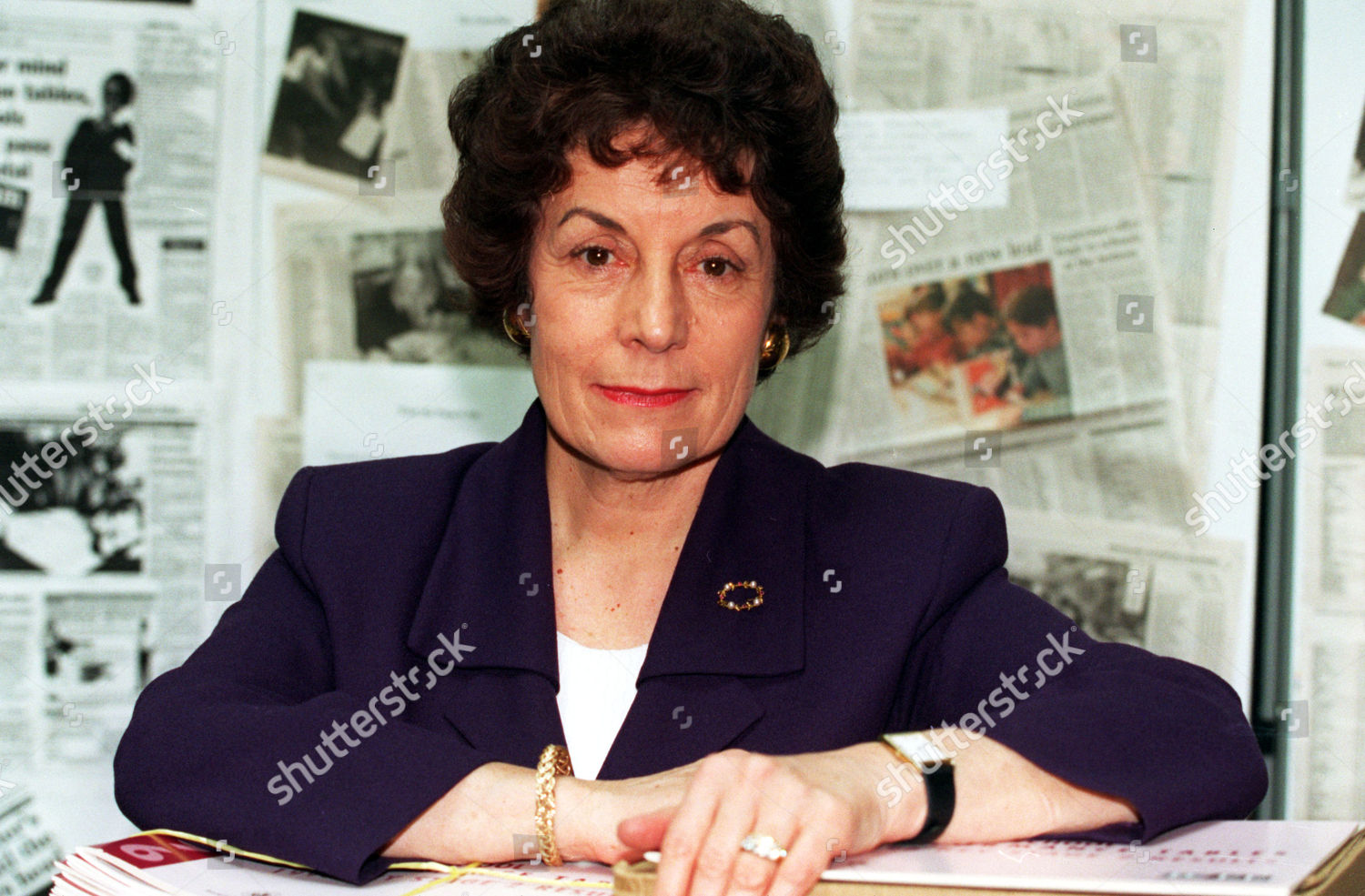 Education Secretary Gillian Shephard Now Baroness Editorial Stock Photo ...