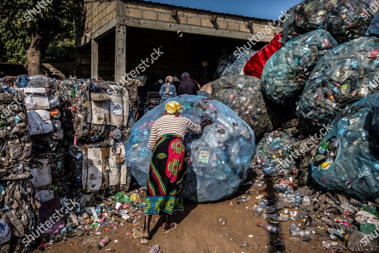 Plastic Waste Pickers Hulen Dump Maputo Editorial Stock Photo - Stock ...