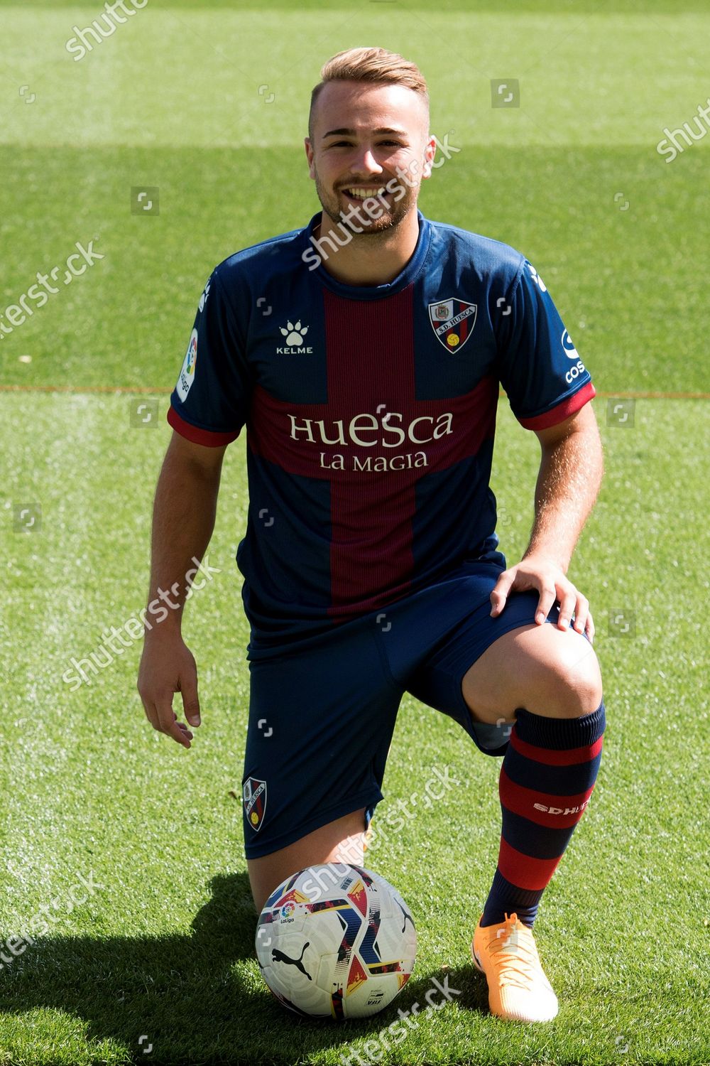 Spanish Left Winger Javier Ontiveros During Editorial Stock Photo ...