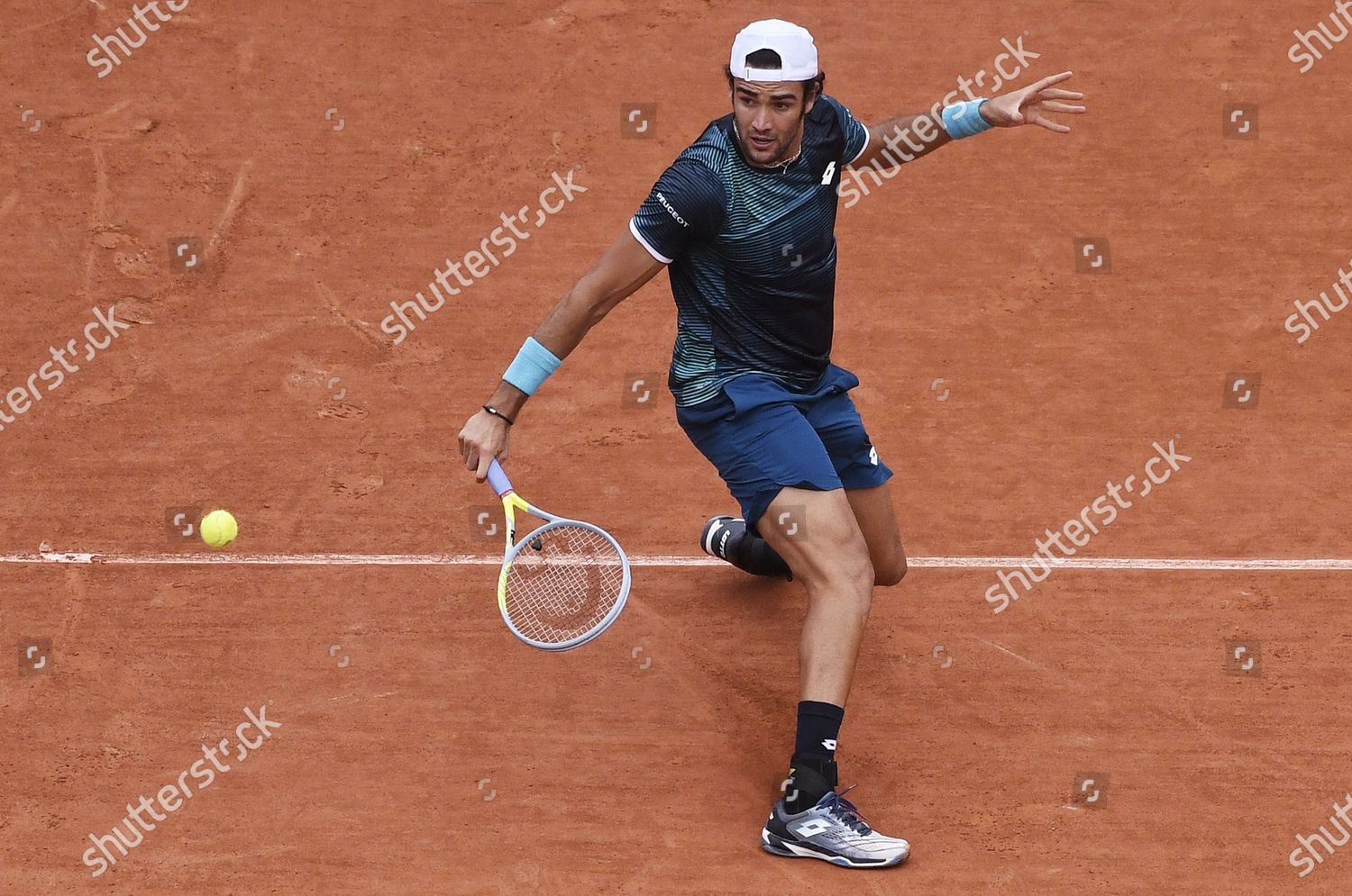 MATTEO BERRETTINI ITALY PLAYS BACKHAND DURING Editorial Stock Photo - Stock Image | Shutterstock