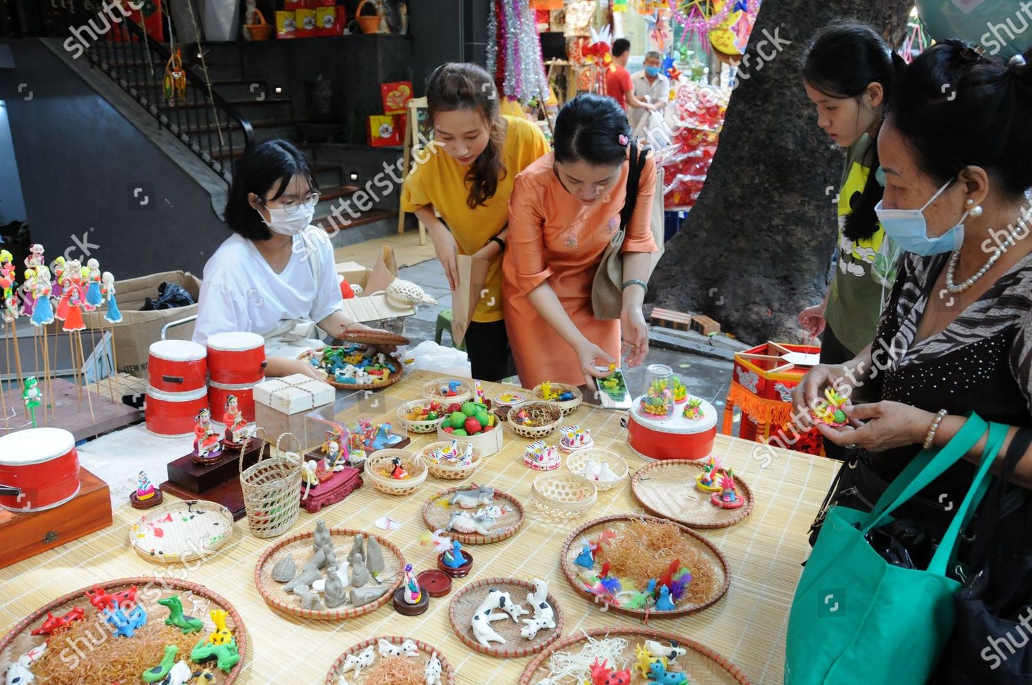 People Select Traditional Toys Kids Stall Editorial Stock Photo - Stock ...