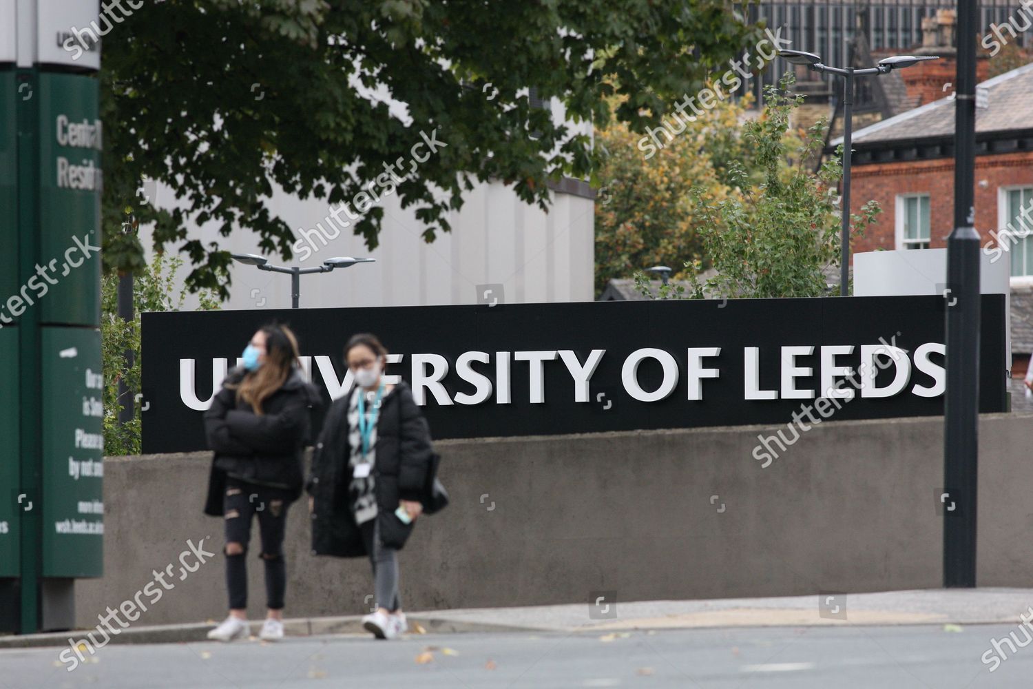 Students Walk Through University Leeds Central Editorial Stock Photo ...