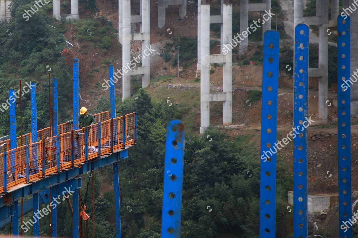 Worker China Tiesiju Civil Engineering Group Editorial Stock Photo ...