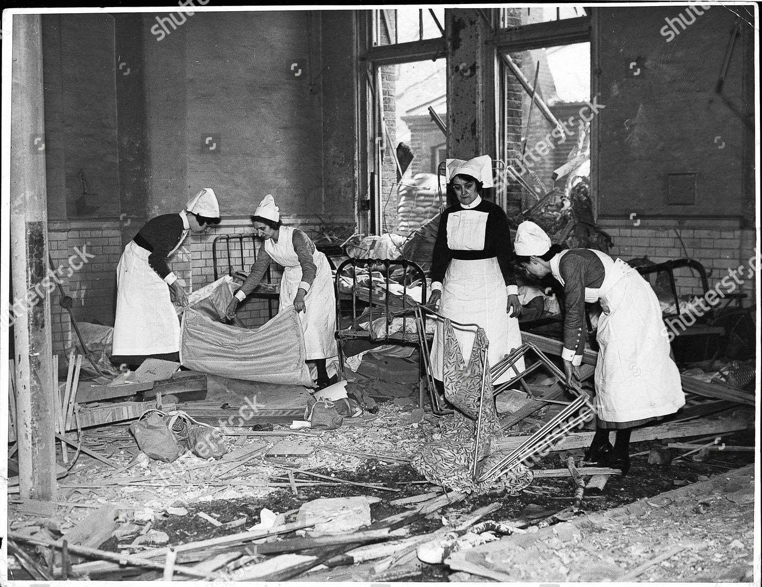 World War Ii Aftermath Bombing Hospital Editorial Stock Photo - Stock ...