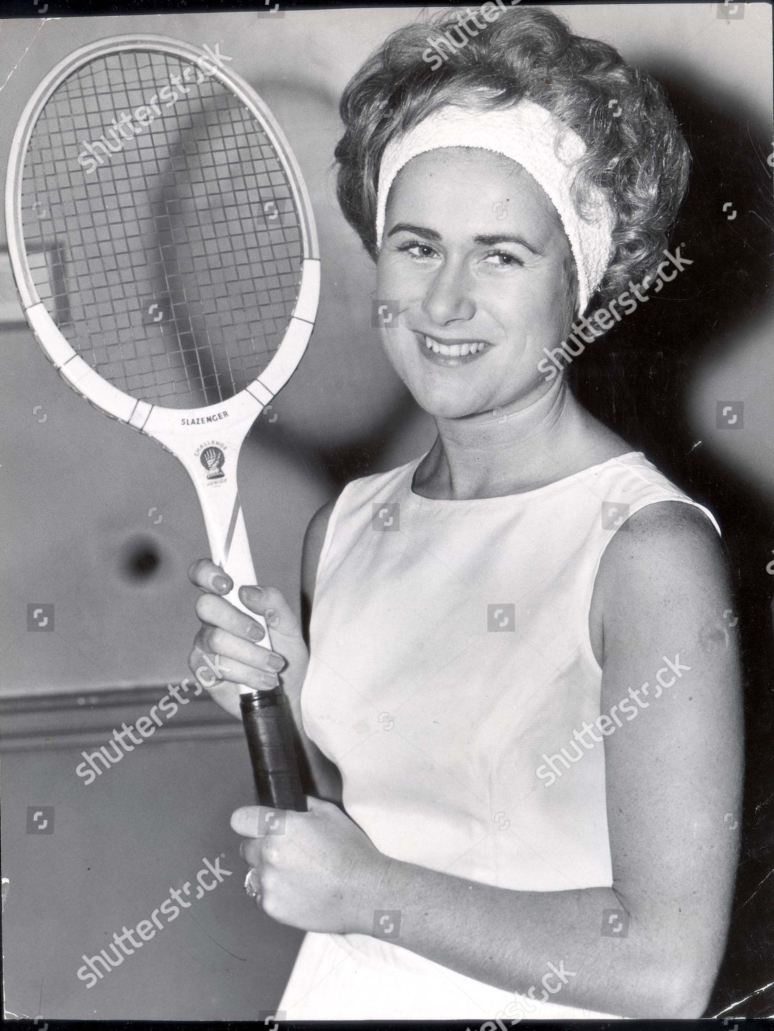 Tennis Player Shirley Bloomer Displays Tennis Editorial Stock Photo ...