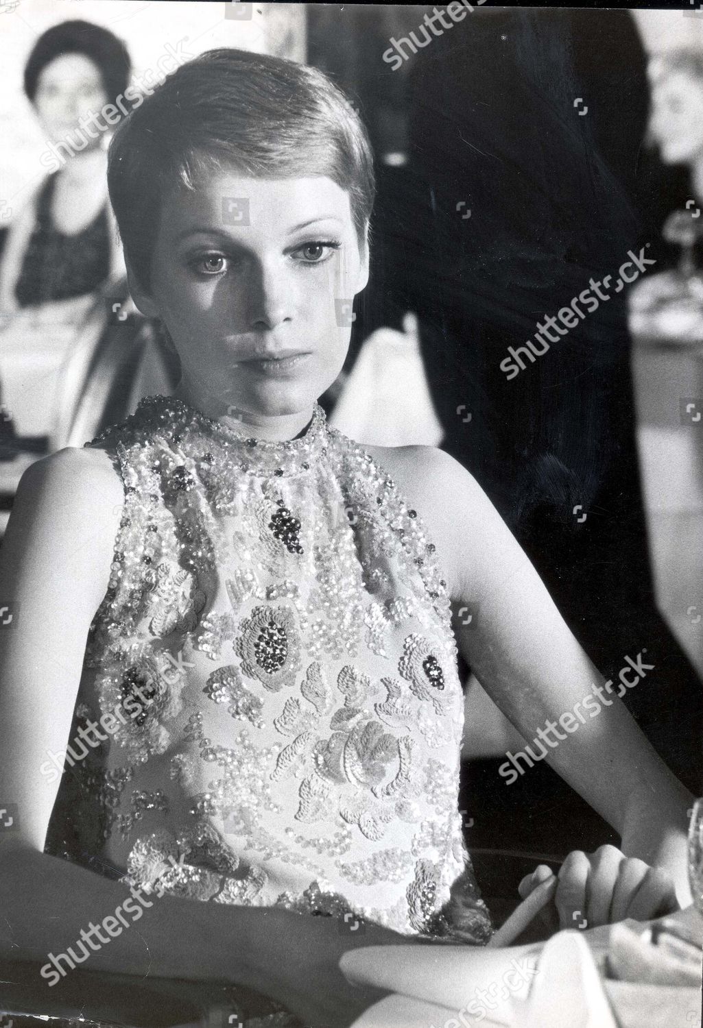 Actress Mia Farrow Pictured On Set Editorial Stock Photo - Stock Image ...