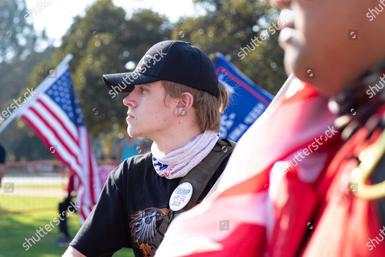 Protesters Attend Maga Qanon Rally Editorial Stock Photo - Stock Image ...