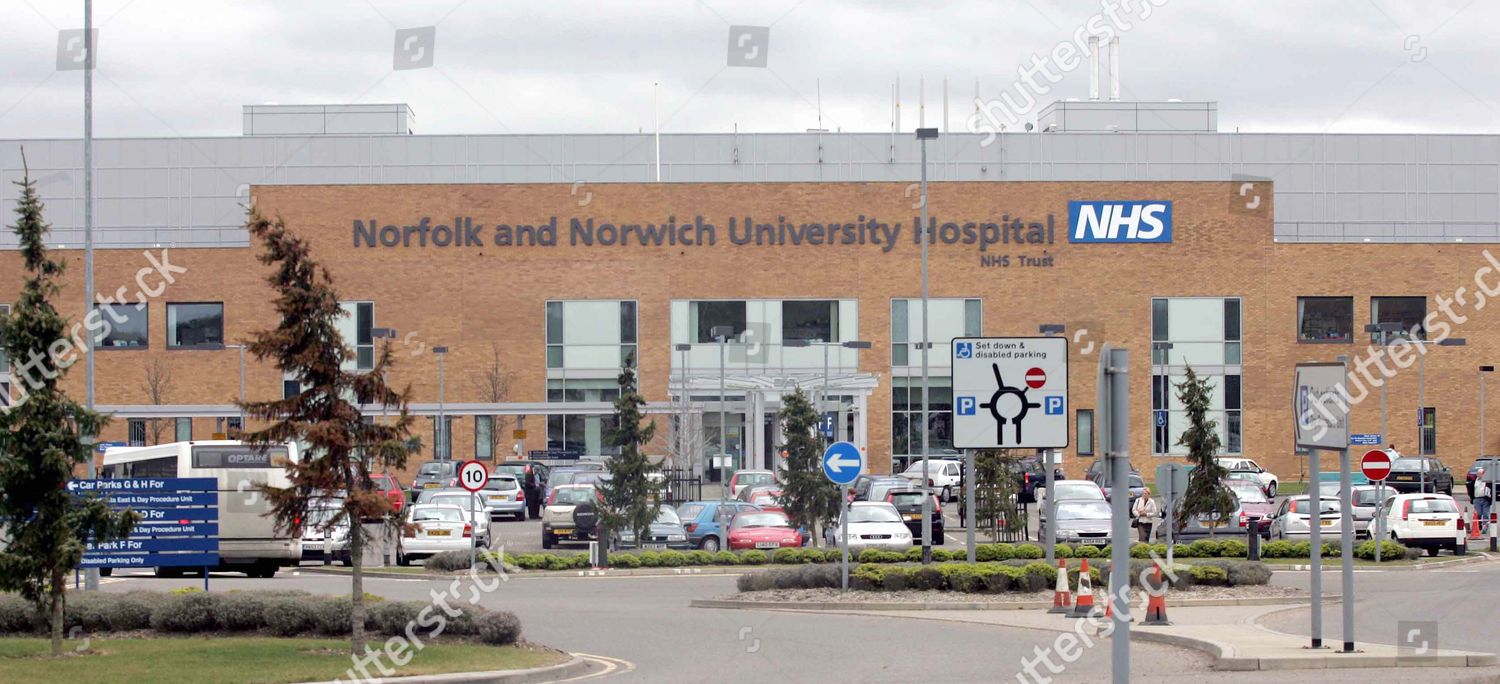 Norfolk Norwich University Hospital Norwich Norfolk Editorial Stock ...