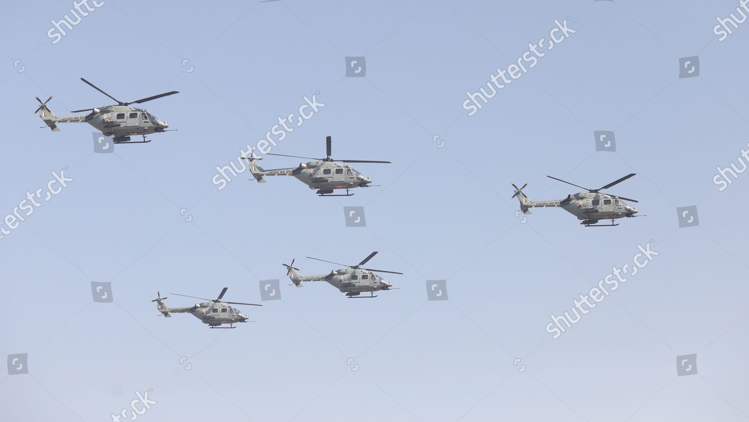 Indian Air Force Iaf Helicopters Seen Editorial Stock Photo - Stock ...