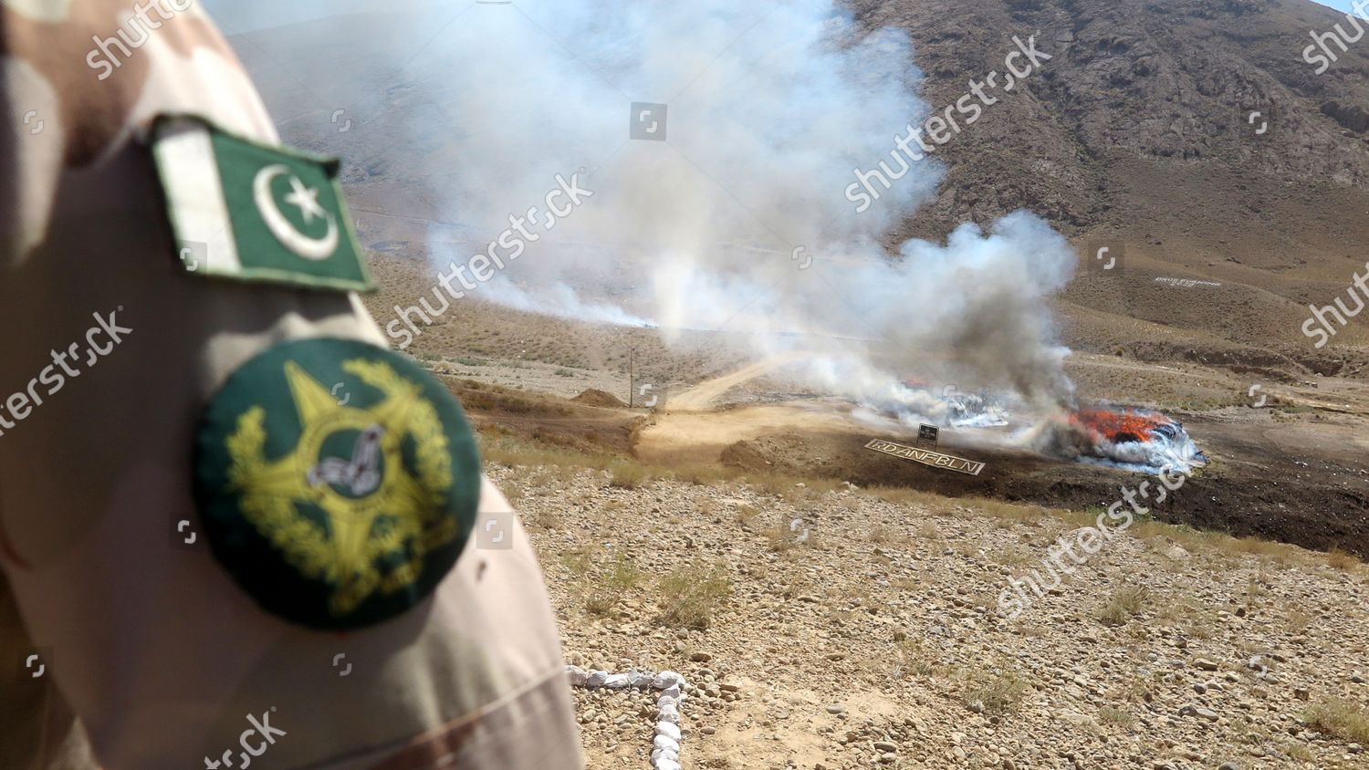 Pakistani Security Official Stands Guard During Editorial Stock Photo ...