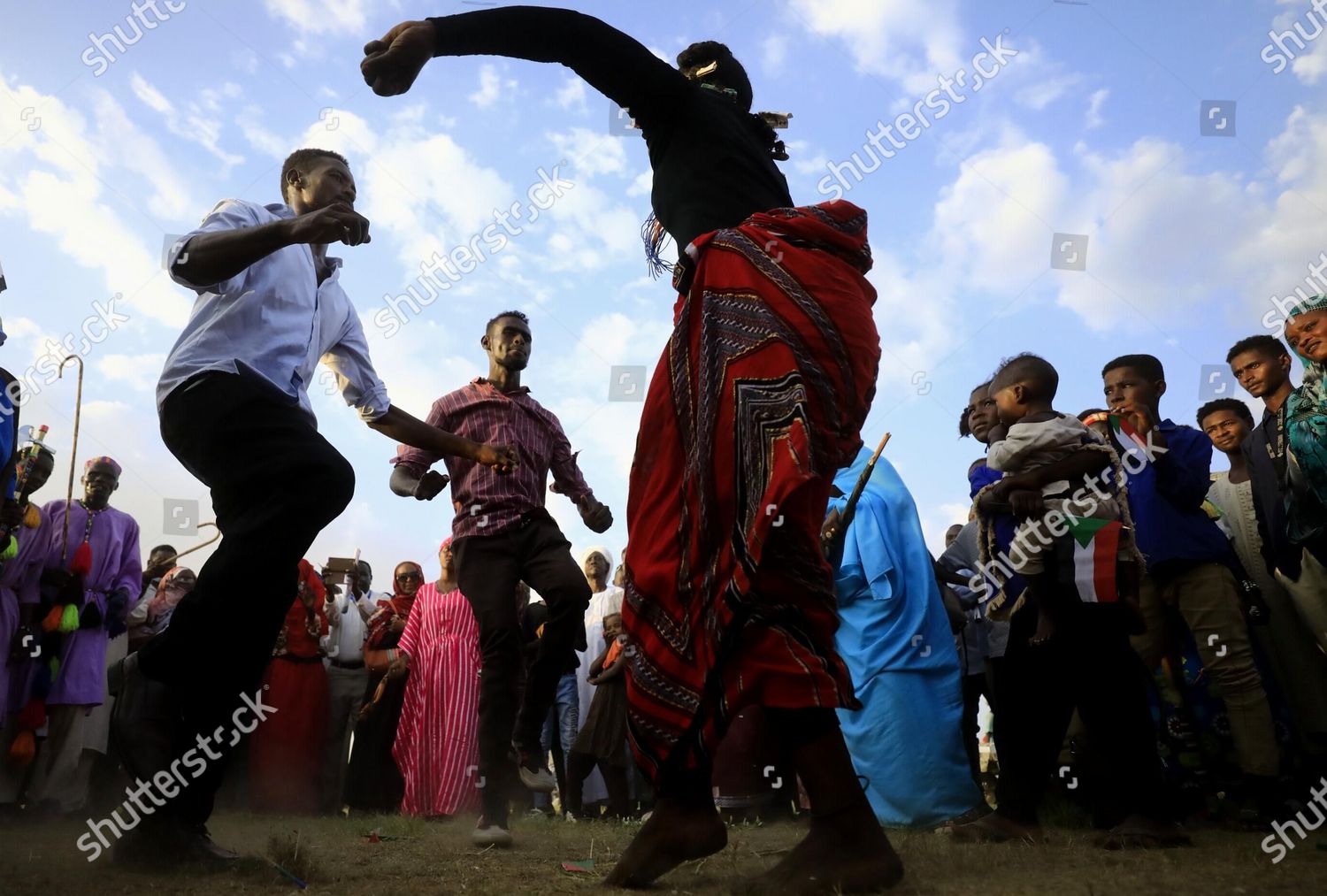Sudanese Attend Celebration Ceremony Upon Arrival Editorial Stock Photo ...