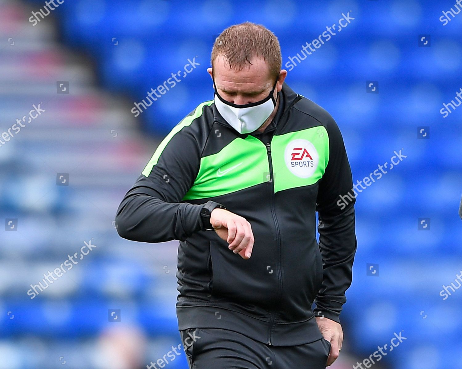 Referee Lee Swabey Checks His Watch Editorial Stock Photo - Stock Image ...