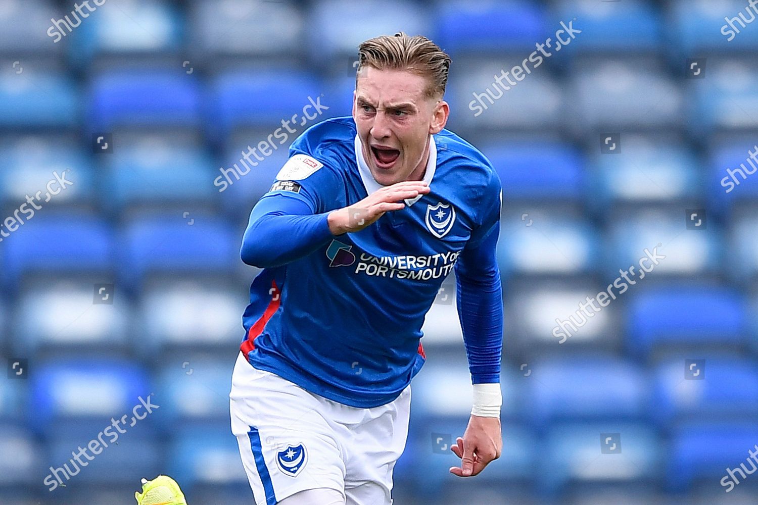Ronan Curtis Portsmouth During Portsmouth Vs Editorial Stock Photo ...