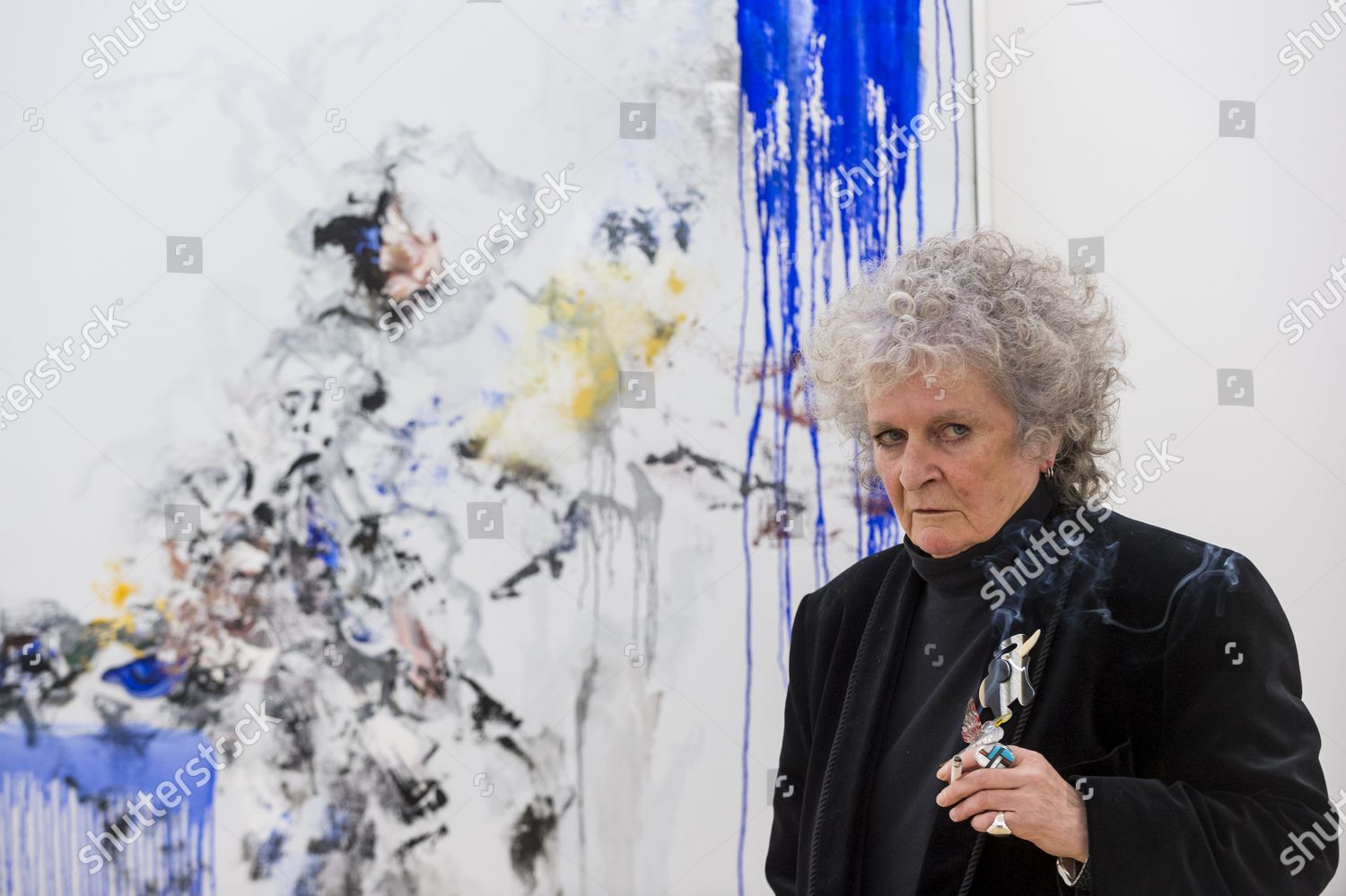 Artist Maggi Hambling Poses Her Work Editorial Stock Photo - Stock ...