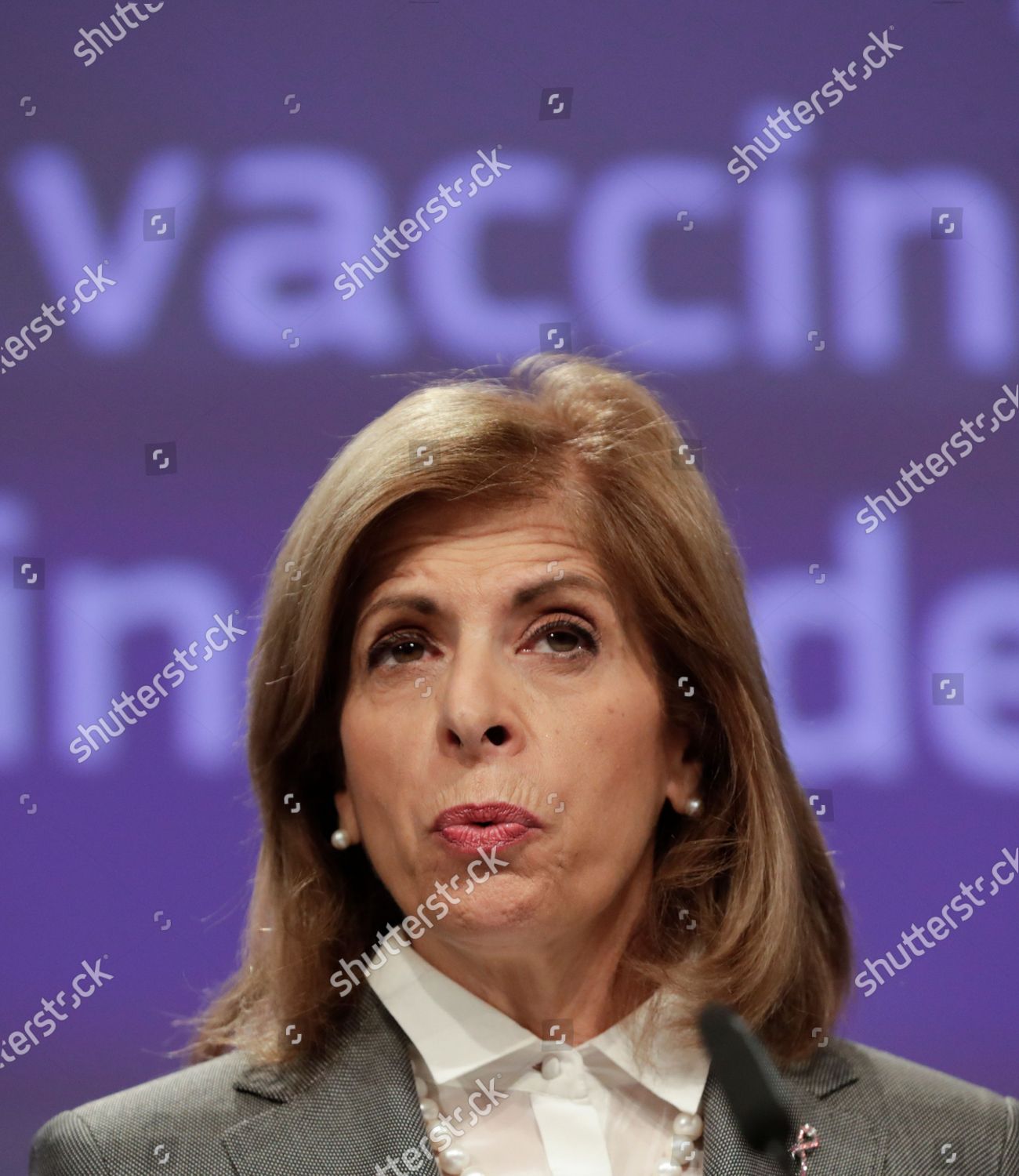 European Commissioner Charge Health Stella Kyriakides Editorial Stock ...