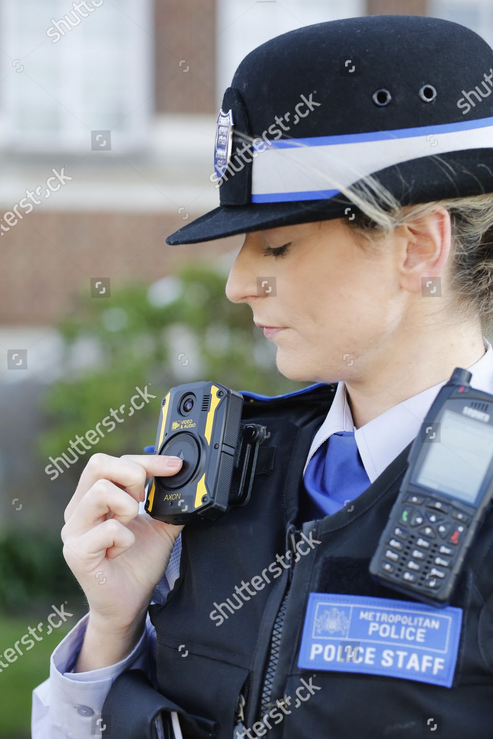 Female Pcso Wearing Axon Body 3 Editorial Stock Photo - Stock Image ...