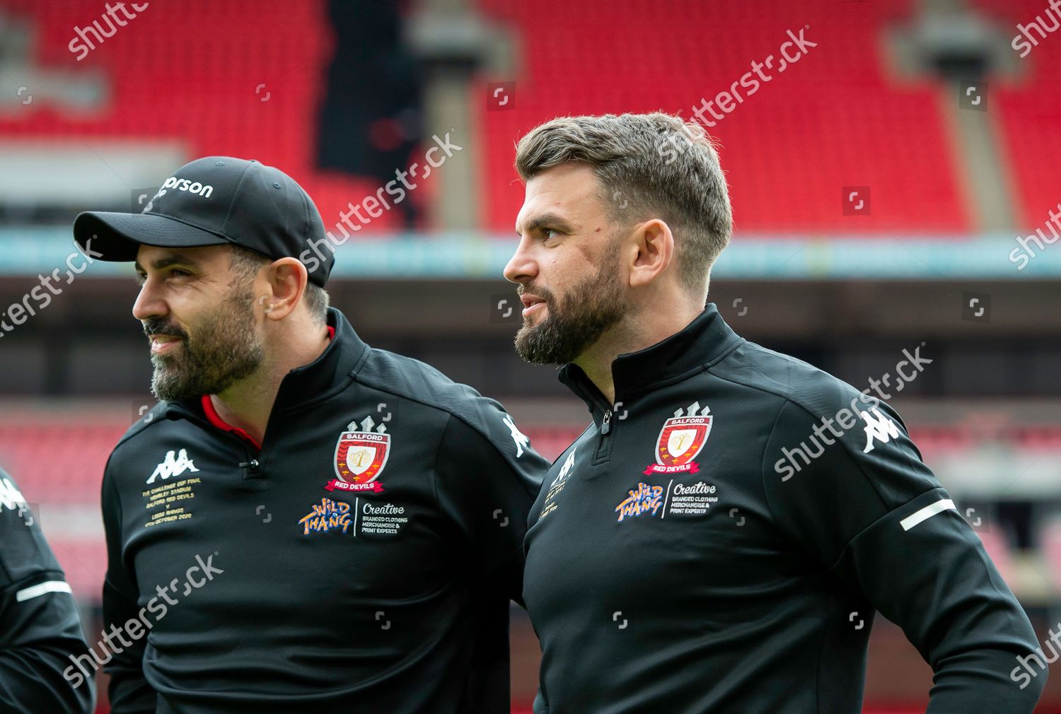 Salfords Rhys Williams Elliot Kear Captains Editorial Stock Photo ...