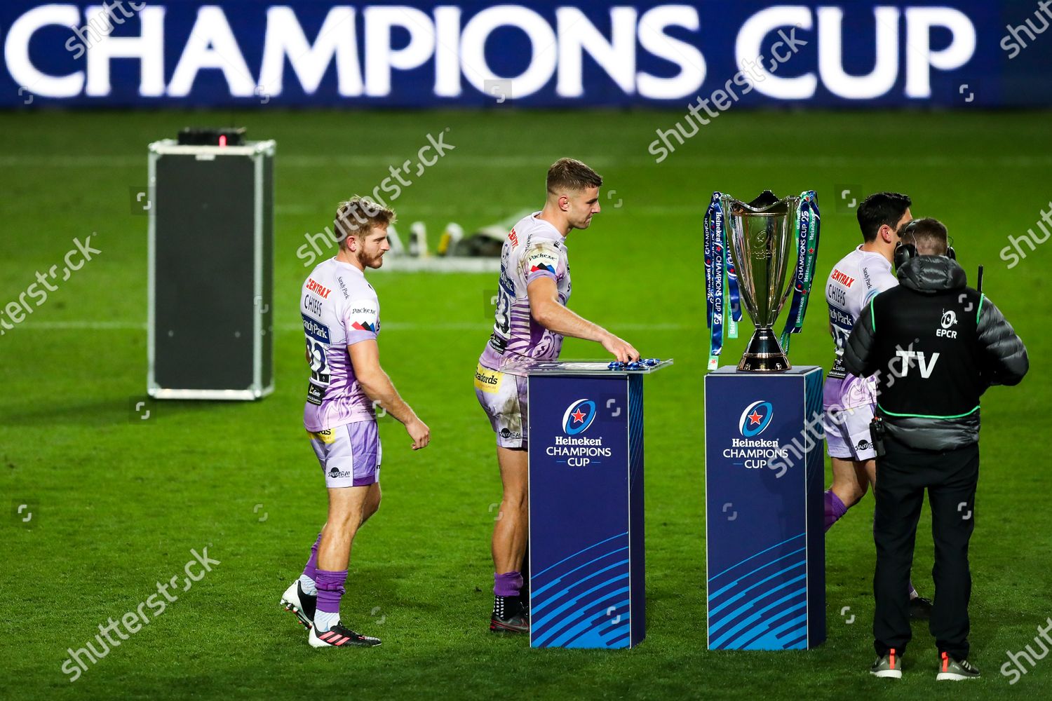 Ollie Devoto Gareth Steenson Exeter Chiefs Editorial Stock Photo ...