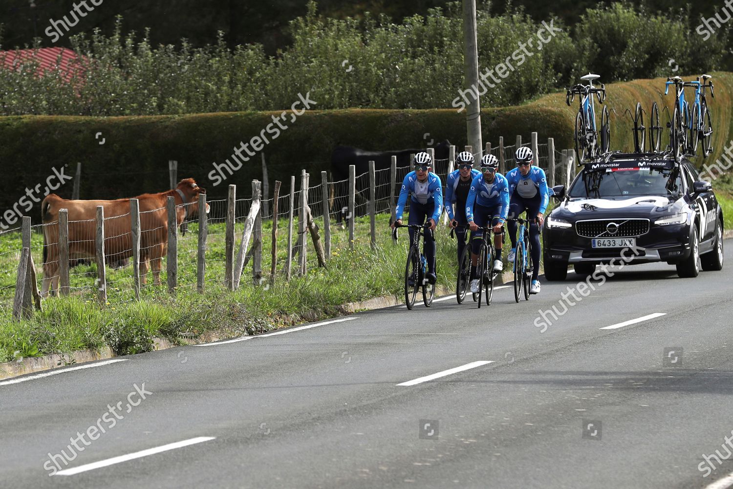 Movistar Team Riders Lr Mauricio Soler Editorial Stock Photo - Stock ...