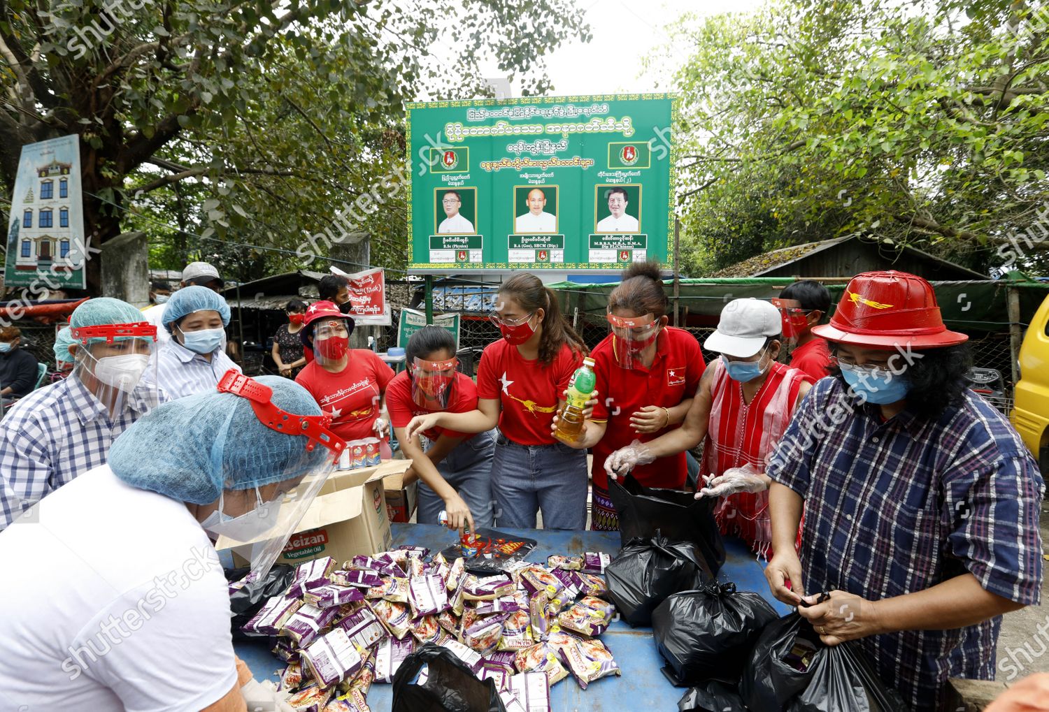 Volunteers Supporters National League Democracy Nld Editorial Stock ...