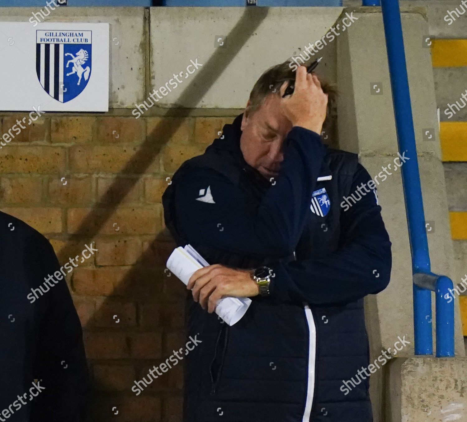 Dejected Steve Evans Gillingham Manager Editorial Stock Photo - Stock ...