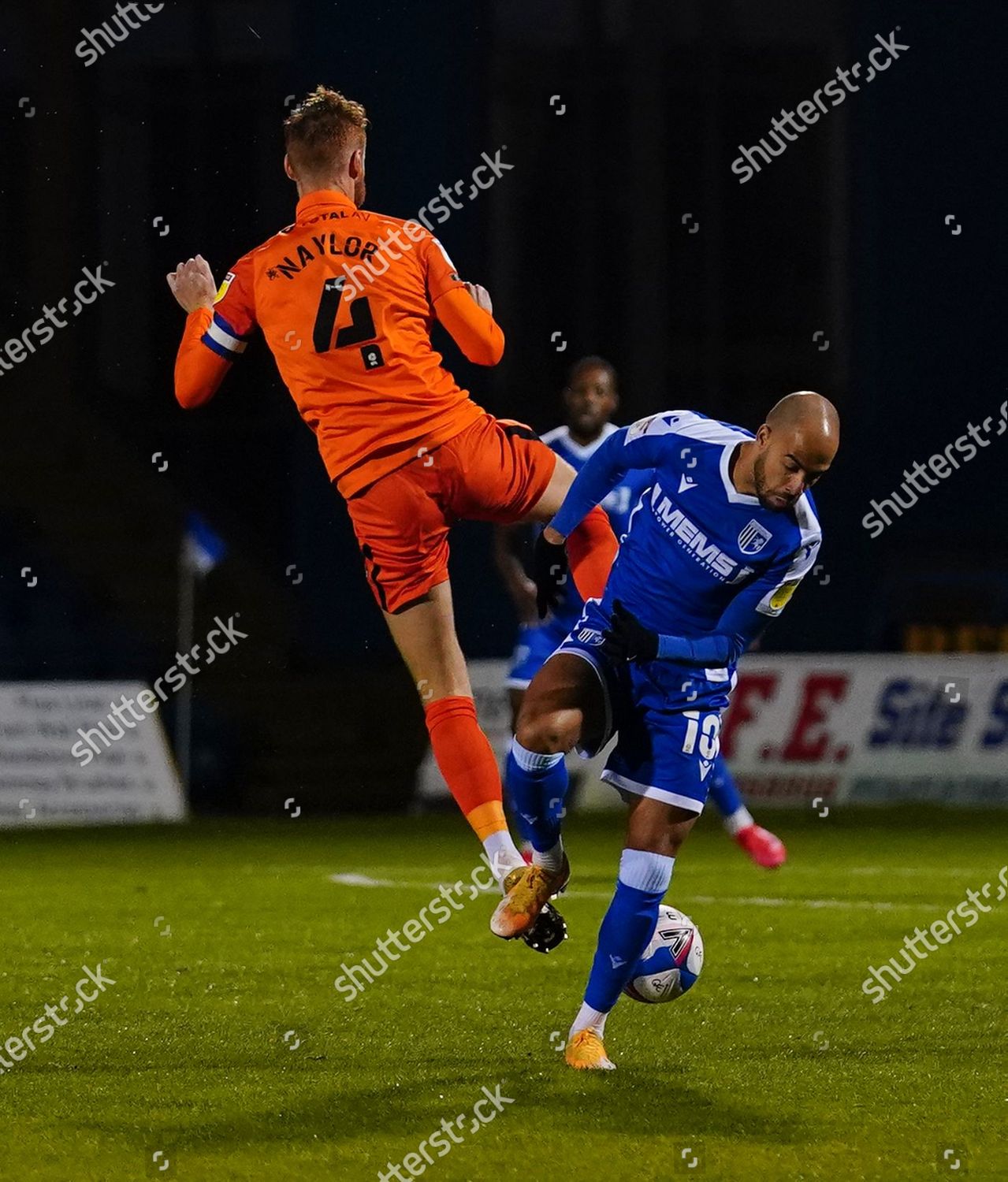 Tom Naylor Portsmouth Jordan Graham Gillingham Editorial Stock Photo ...