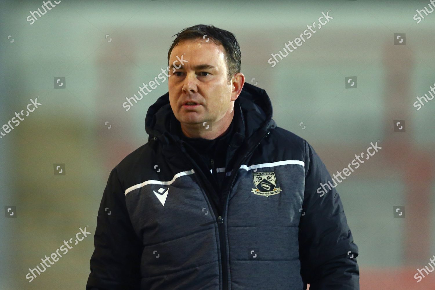 Derek Adams Manager Morecambe Editorial Stock Photo - Stock Image ...
