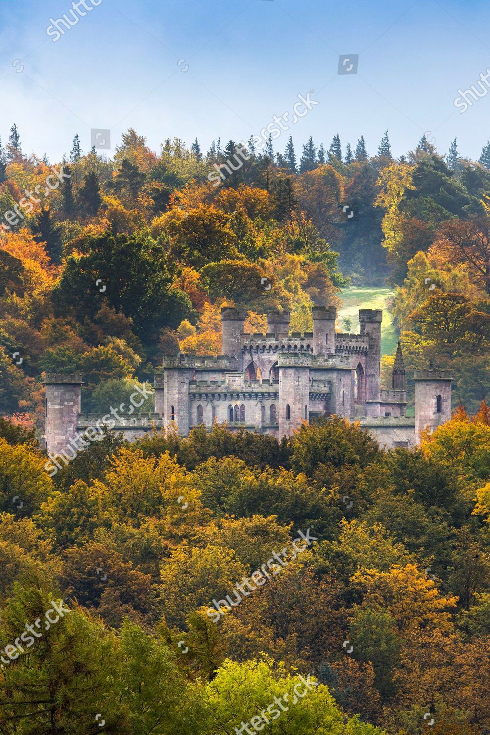 Ruins Lowther Castle Near Askham Surrounded Editorial Stock Photo ...