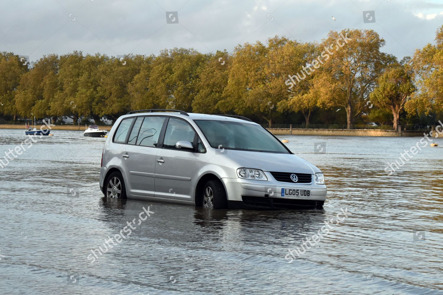 High Spring Tide On Thames Floods Editorial Stock Photo - Stock Image ...