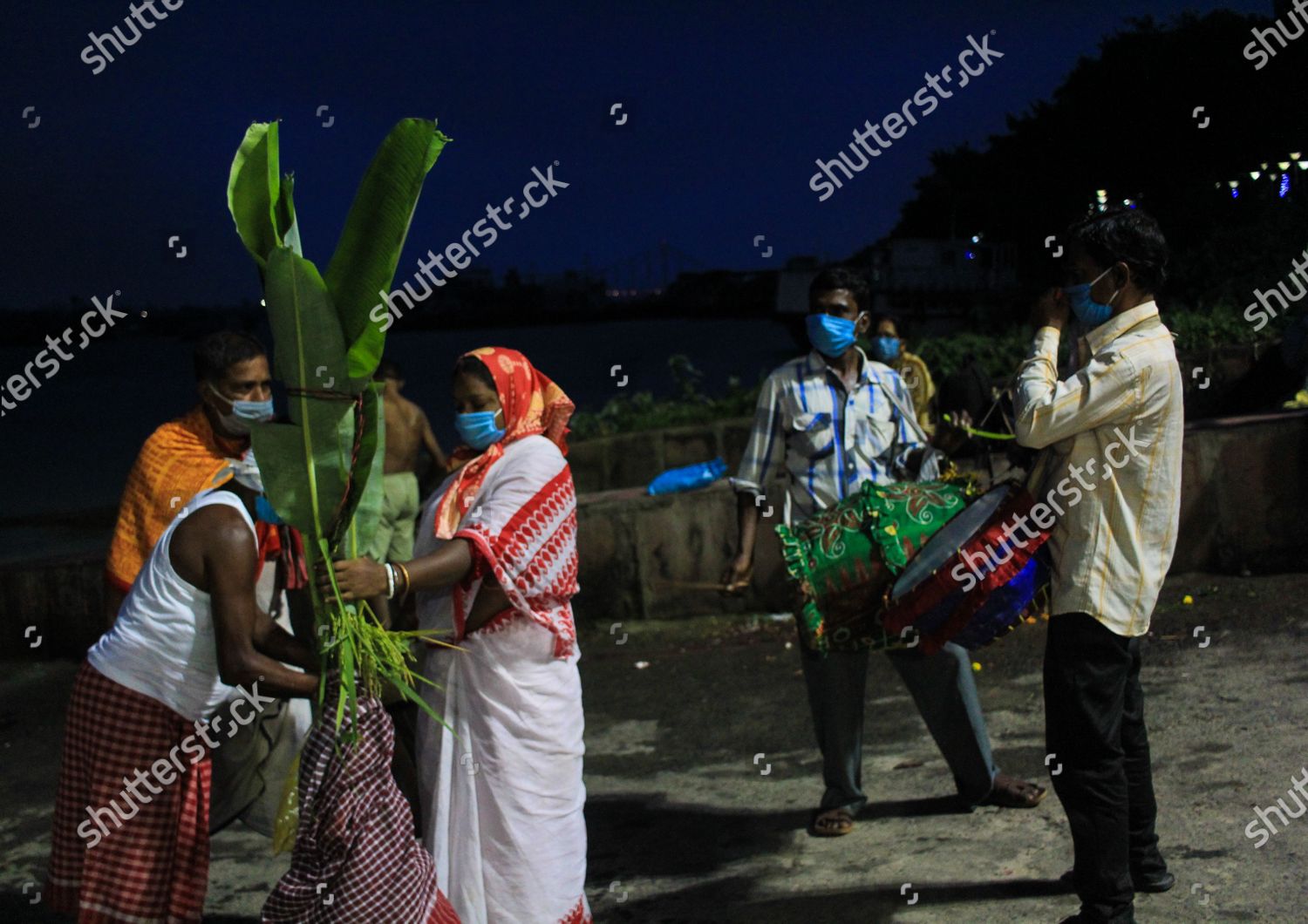 One First Rituals Durga Puja Kola Editorial Stock Photo - Stock Image ...
