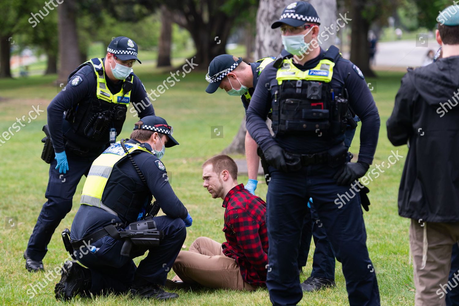 Man Seen Being Questioned By Police Editorial Stock Photo - Stock Image ...