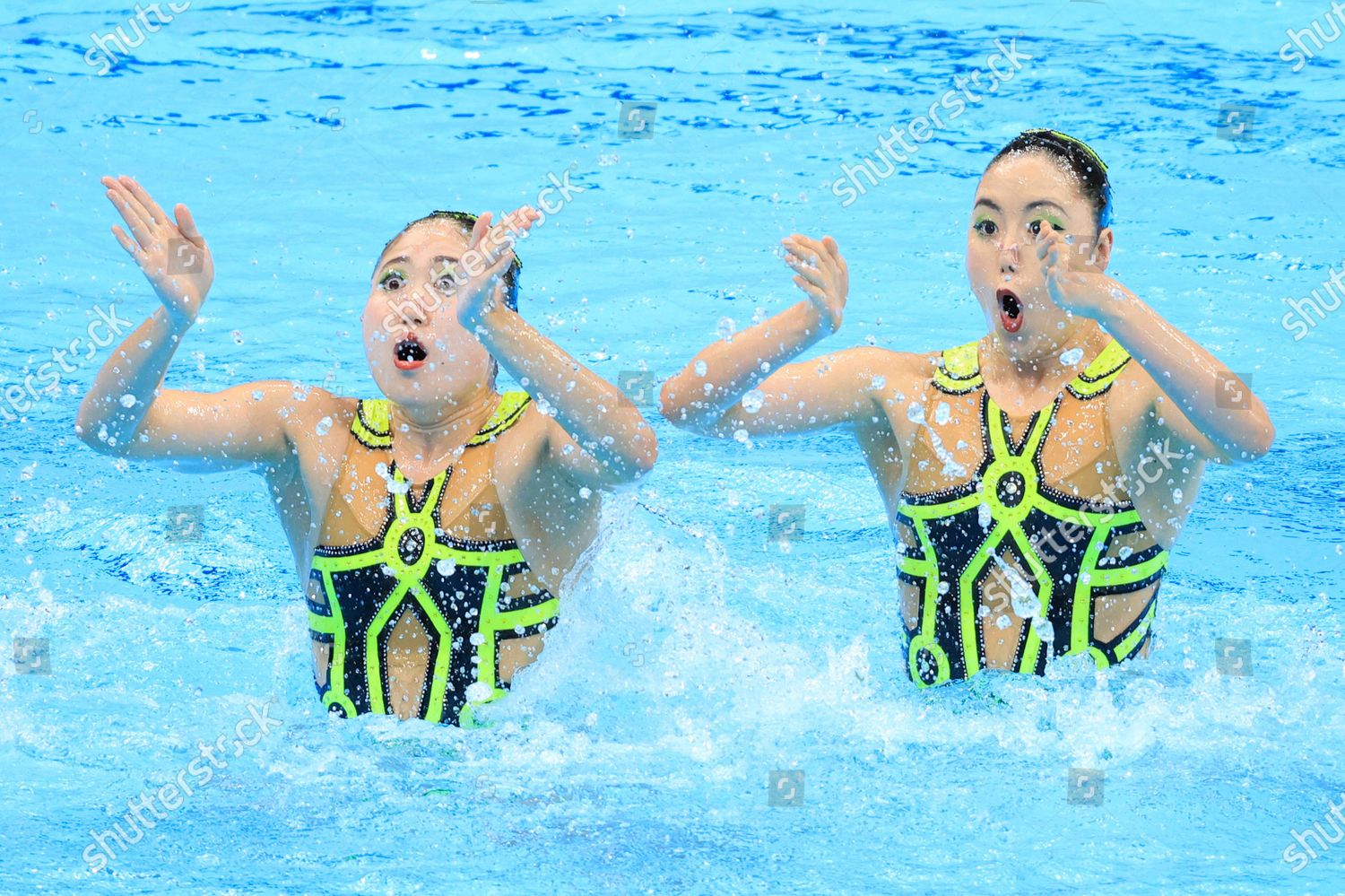 Japanese Artistic Swimming Pair Yukiko Inui Editorial Stock Photo ...