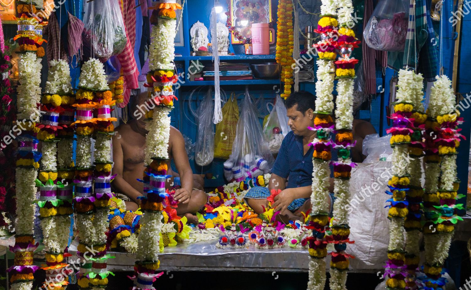 Flower Market Scenes Howrah Mullick Ghat Editorial Stock Photo - Stock ...