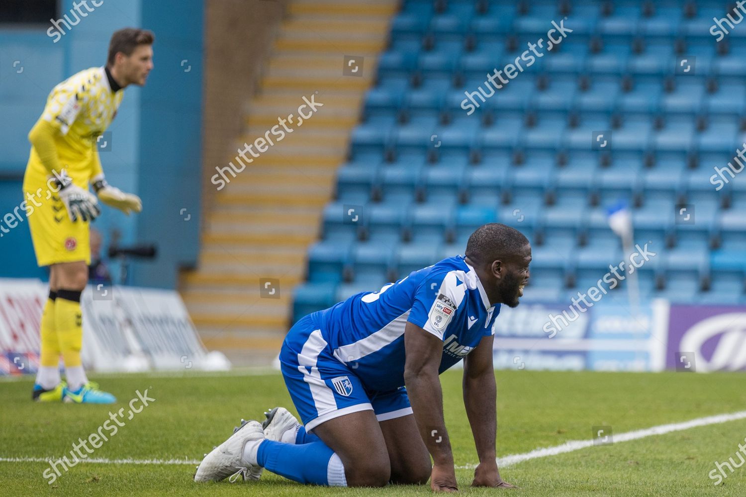 John Akinde Forward Gillingham 15 Disappointed Editorial Stock Photo ...