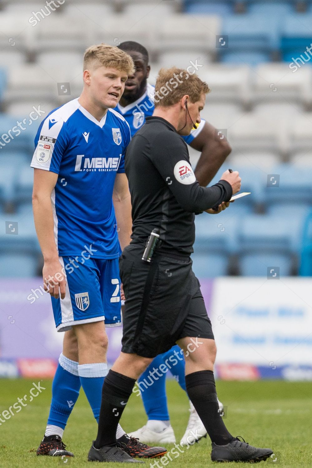 John Busby Referee Awarded Yellow Card Editorial Stock Photo - Stock ...