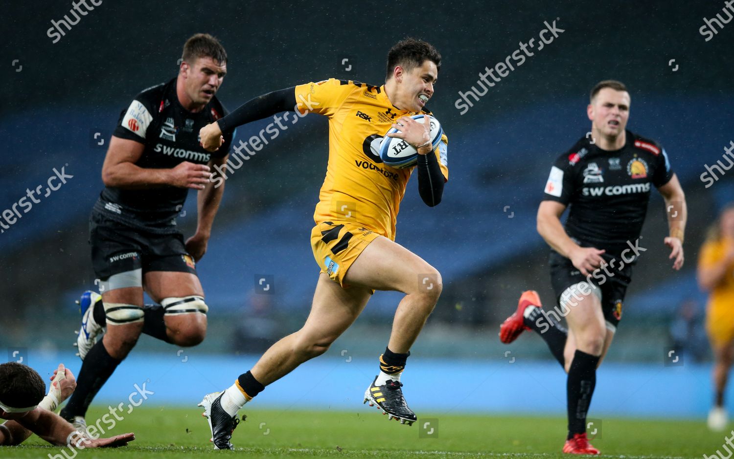 Jacob Umaga Wasps Breaks Scores Their Editorial Stock Photo - Stock ...