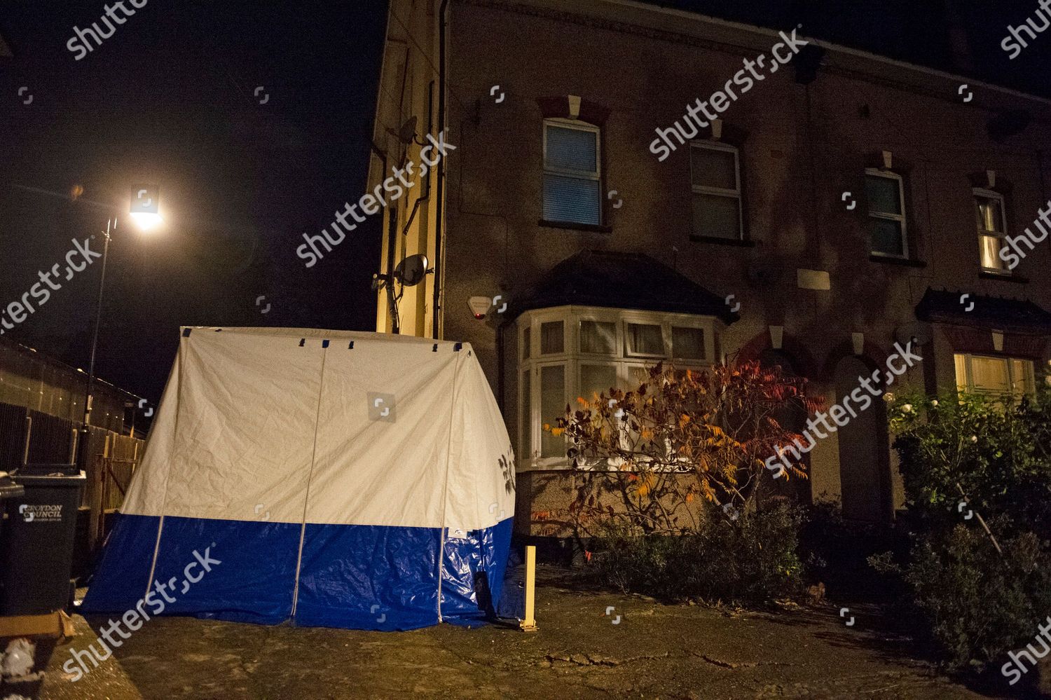 Police Forensic Tent Remains Scene Murder Editorial Stock Photo - Stock ...