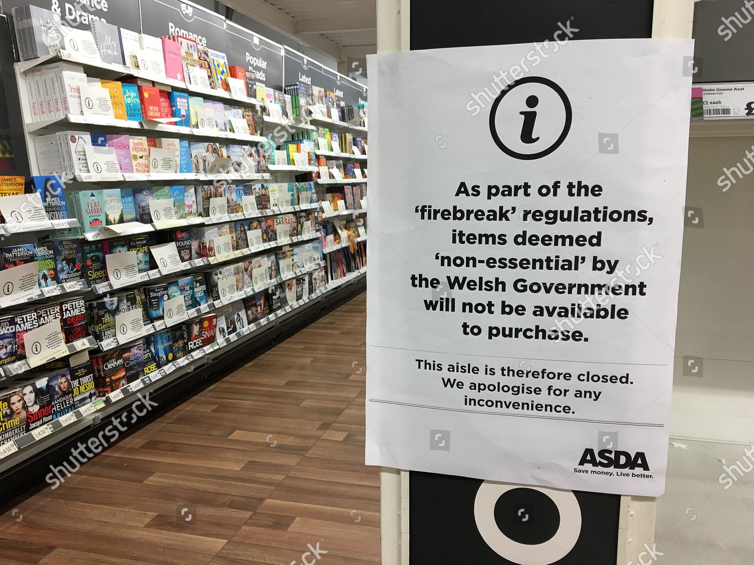 Picture Shows Books Asda Coryton Cardiff Editorial Stock Photo - Stock ...