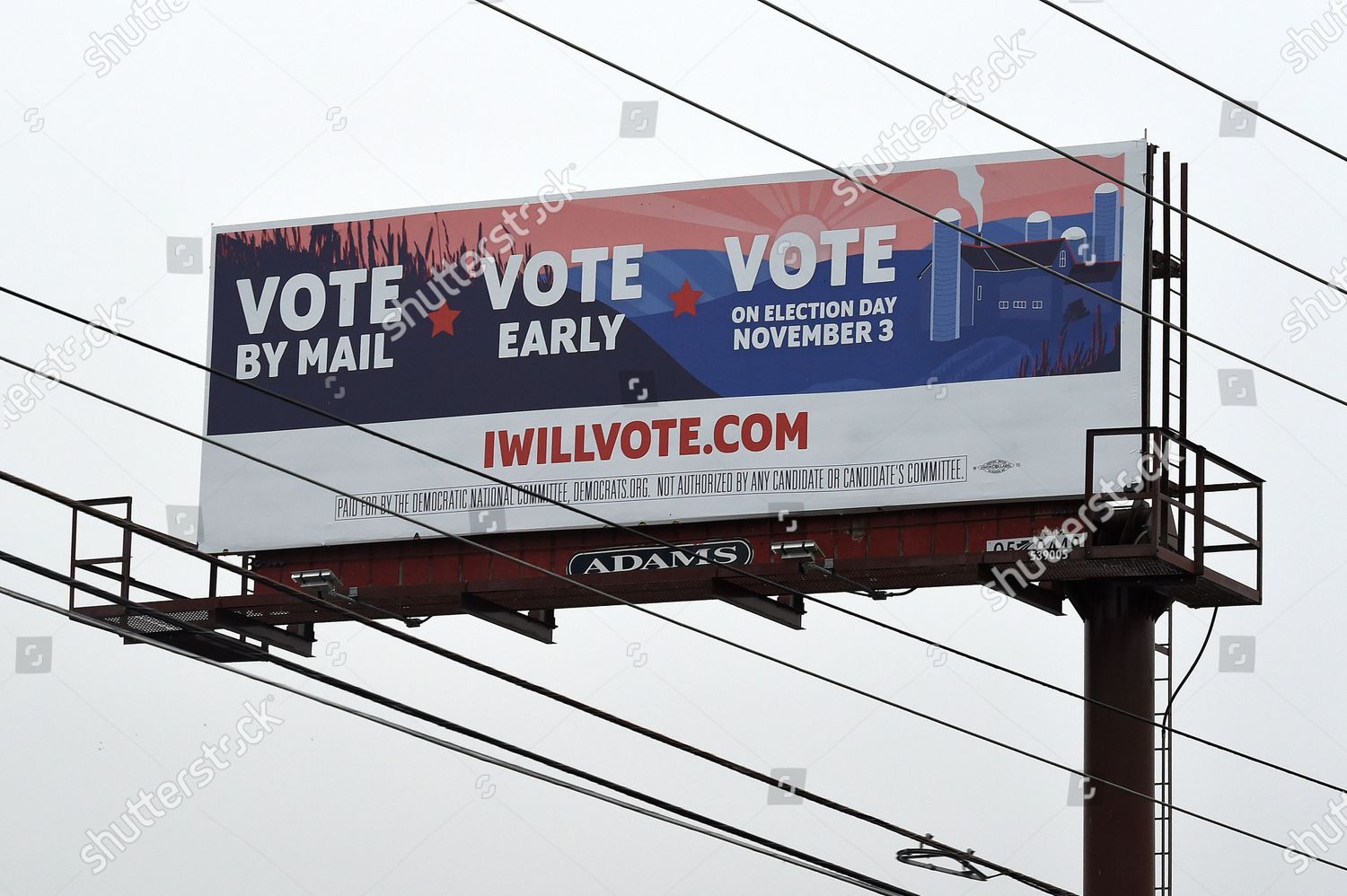 Billboard Guides Residents On Voting Options Editorial Stock Photo ...