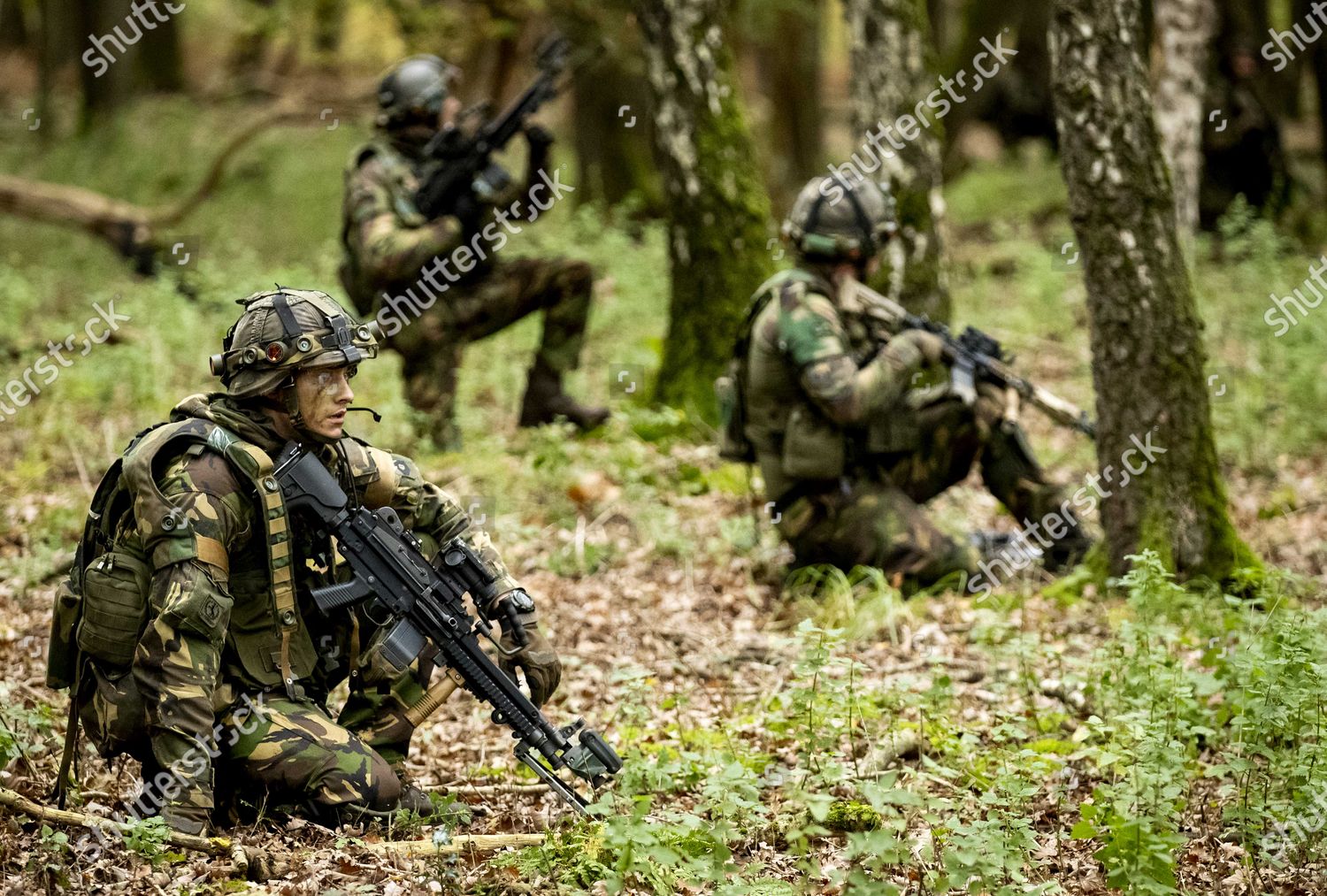 Infantrymen During Zebra Sword Exercise Dutch Editorial Stock Photo ...