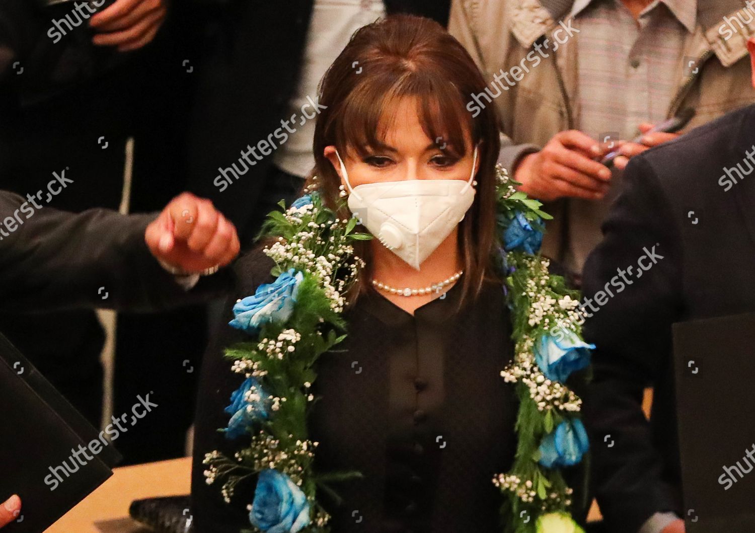 Lourdes Brigida Duran Wife Presidentelect Luis Editorial Stock Photo ...
