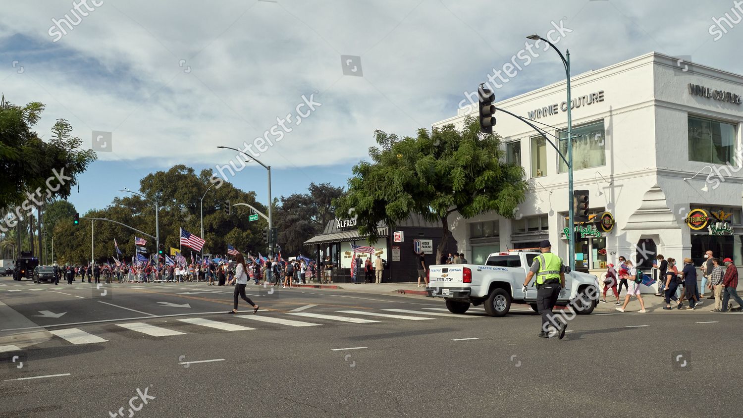 Beverly Hills Police Full Force Saturday Editorial Stock Photo - Stock ...